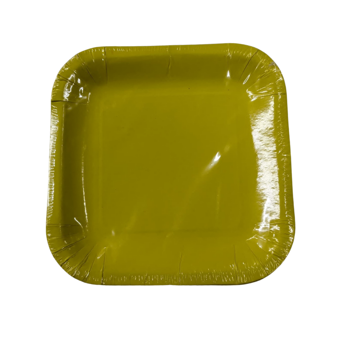 Yellow Party Plates – Nonnies Kidzone