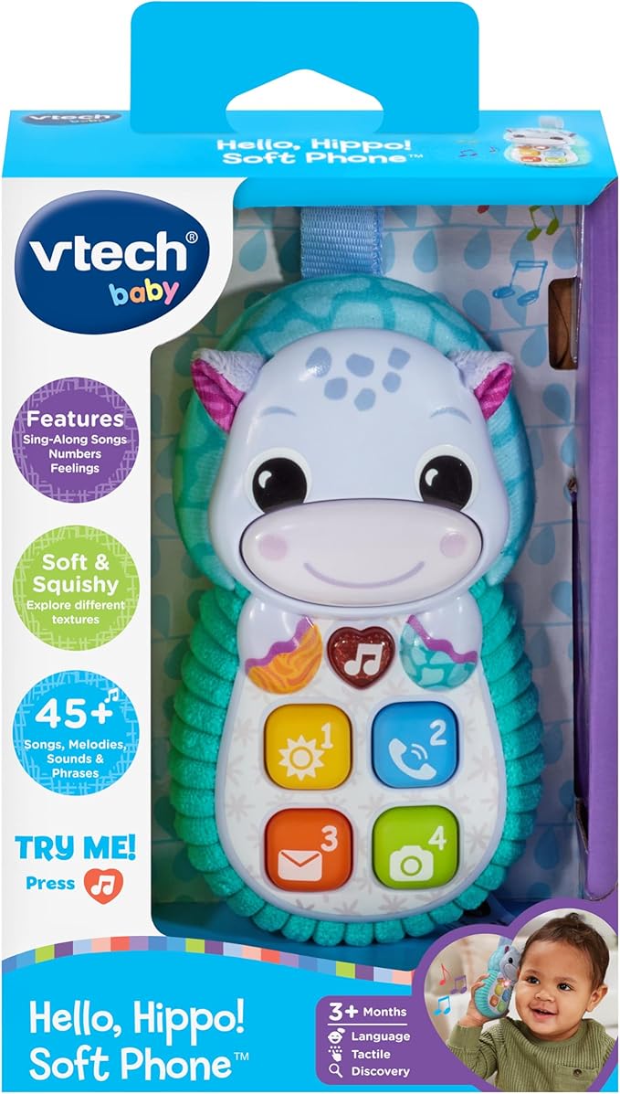 Vtech Baby Hello, Hippo! Soft Phone – Nonnies Kidzone