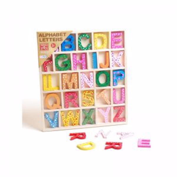 Wood Alphabet Letters – Nonnies Kidzone